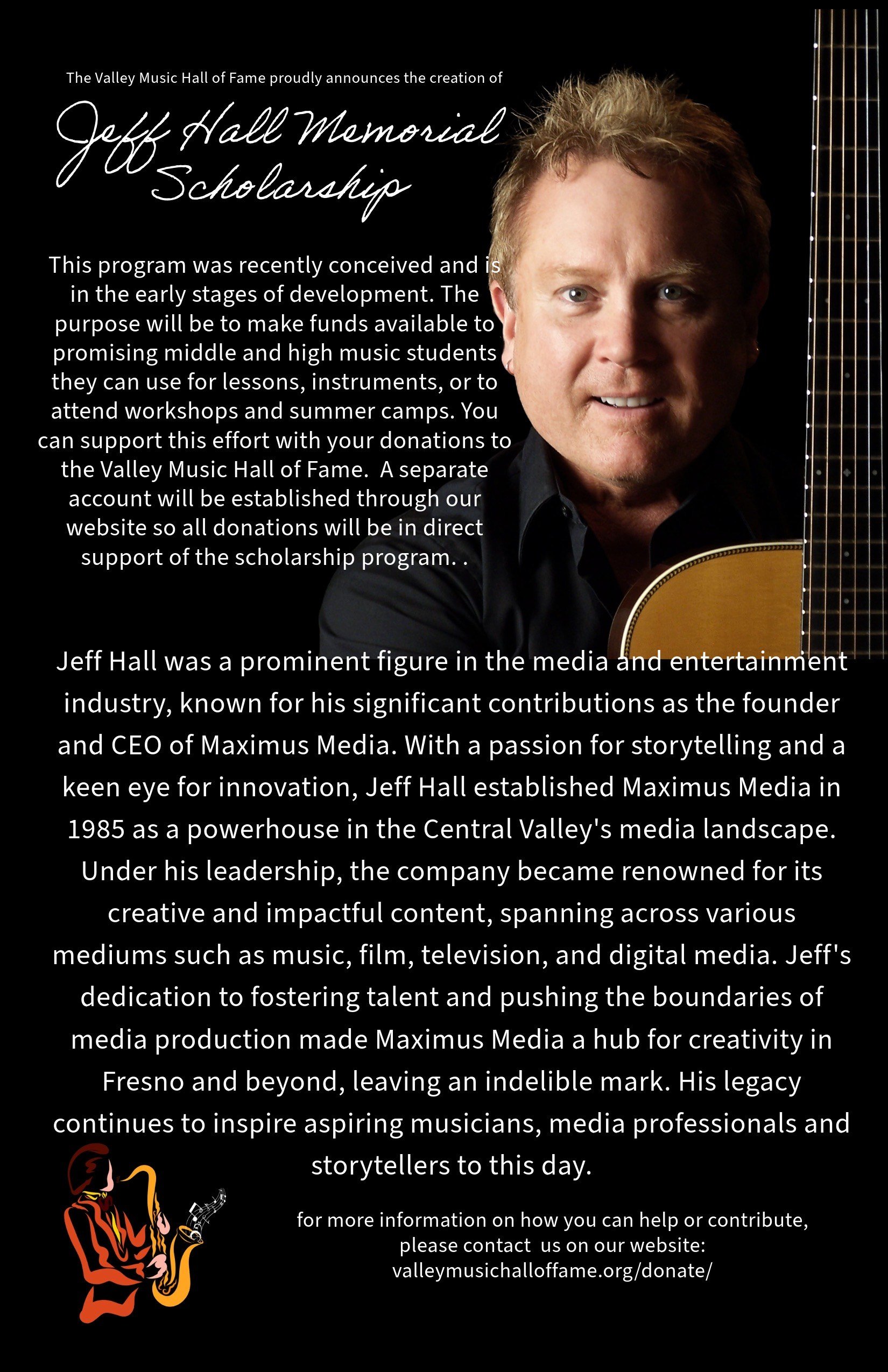 Jeff Hall Memorial Scholarship » Valley Music Hall of Fame